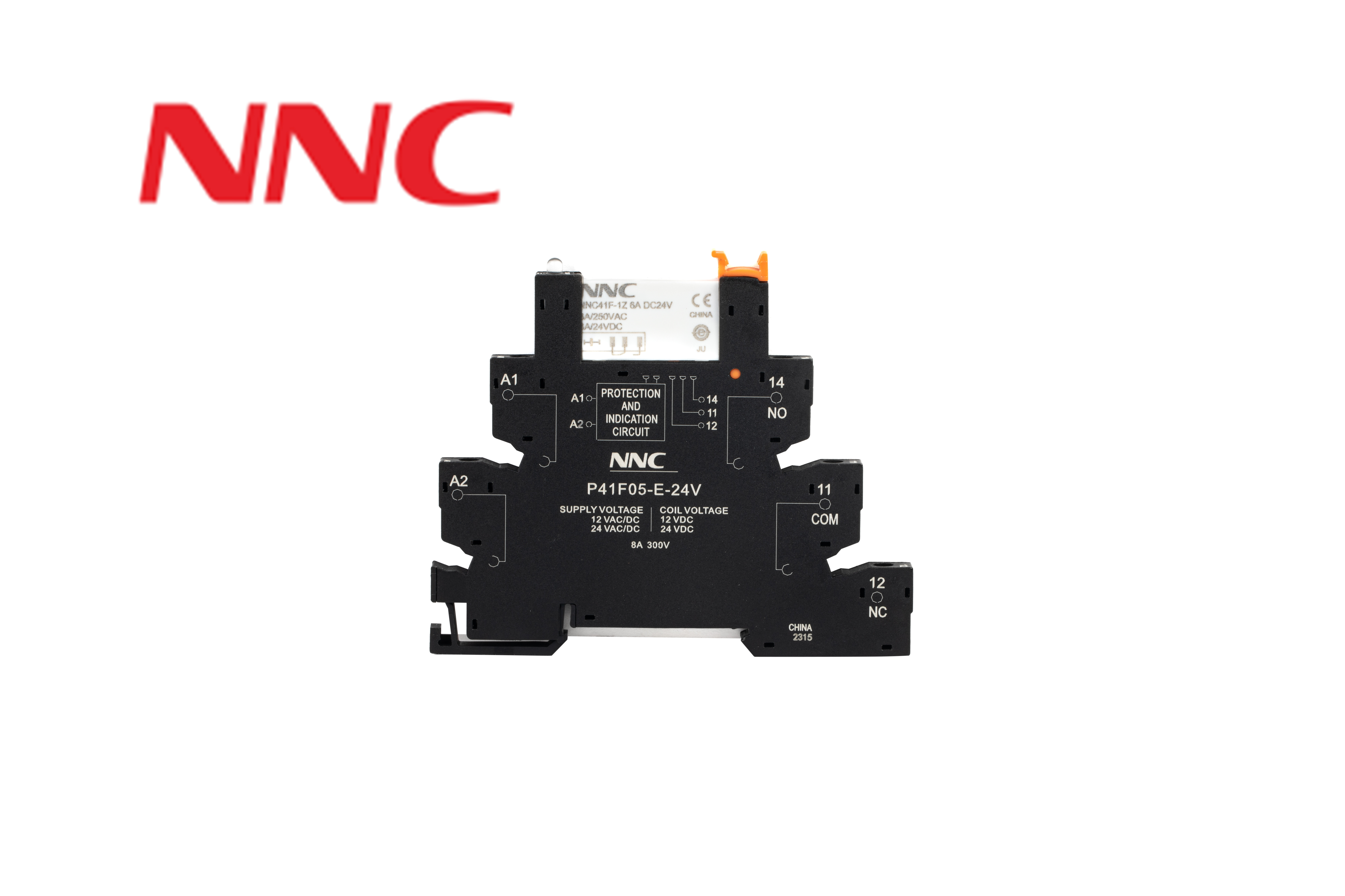 نوع تركيب NNC Relay Socket P41F05-E-24V 8A للسكك الحديدية الموجهة ...