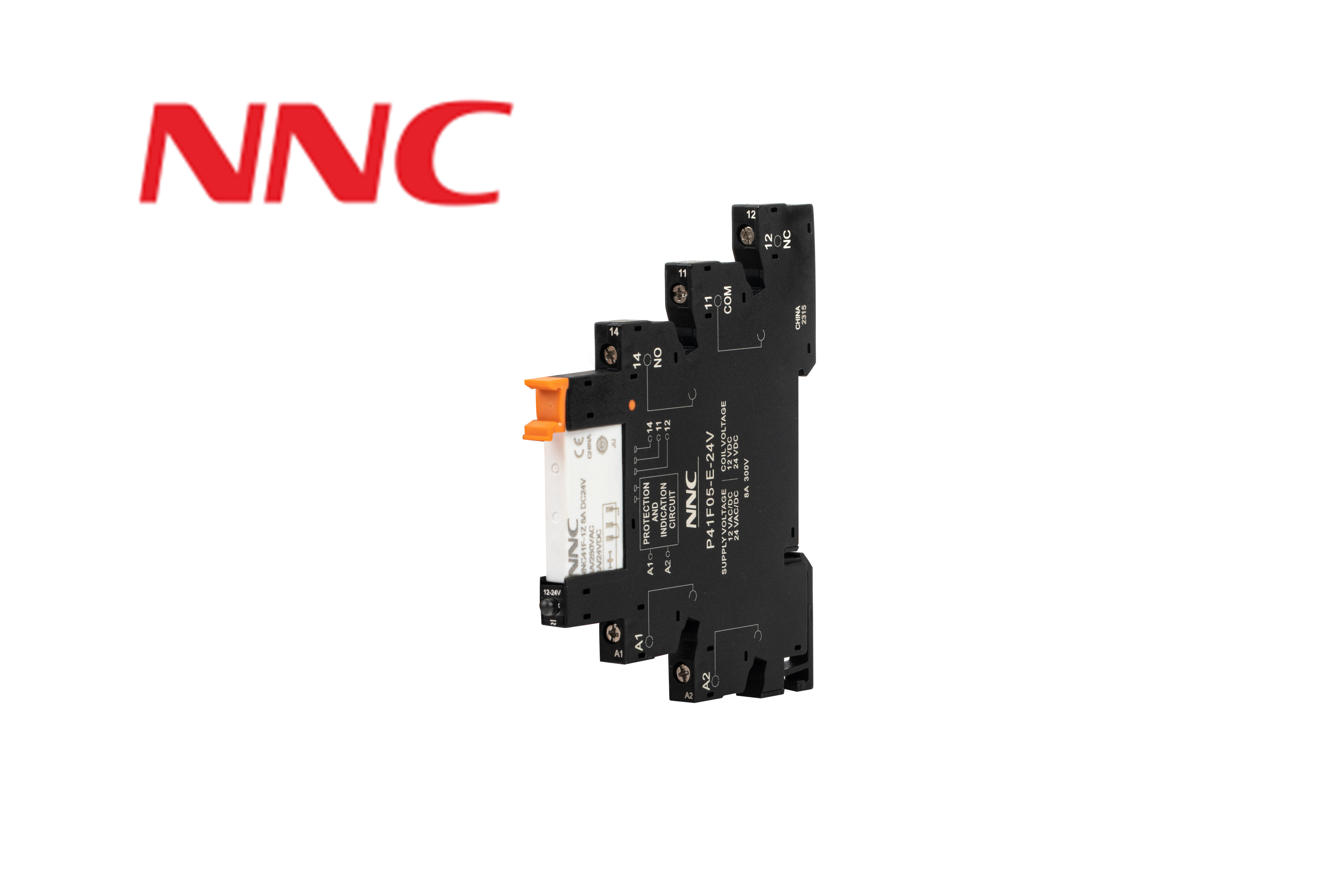 نوع تركيب NNC Relay Socket P41F05-E-24V 8A للسكك الحديدية الموجهة ...